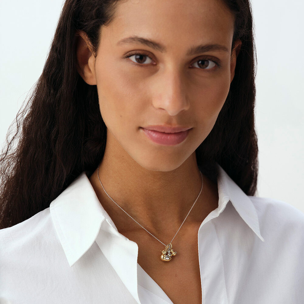 Colgante PATITO - Plateado / Dorado 02850027-879-TU | Agatha