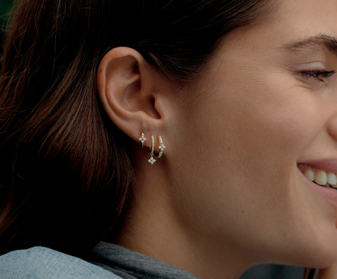 Piercing mini MINI - Cristal / Dorado 02390085-137-TU | Agatha